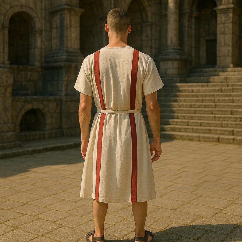 Roman Gladiator Tunic | Greek Toga Costume for Men | Historical ...