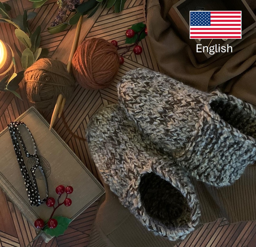Nordic Morning Slipper - KNITTING PATTERN - Etsy