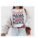 Baseball Mama PNG | 4th of July Patriotic Baseball Mom Design | Red ...