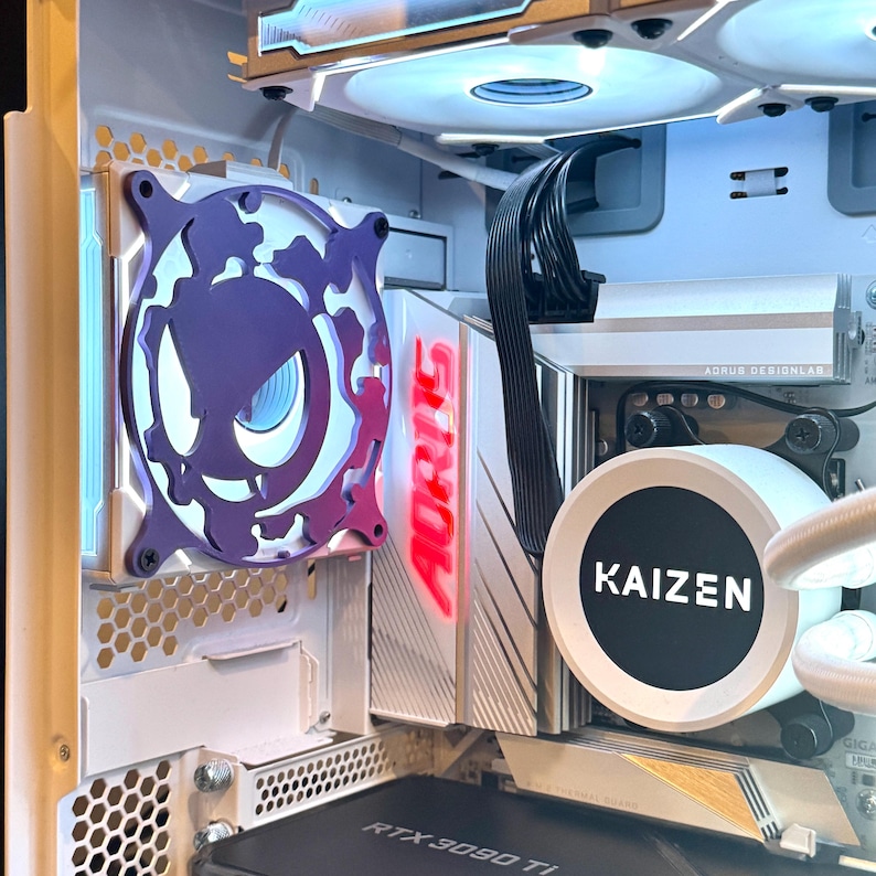 The Ghost Collection Gaming PC Fan Cover Shroud Grill Custom Anime ...