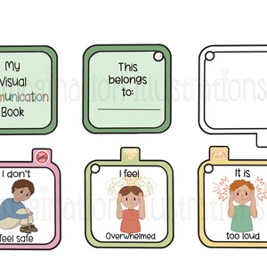 Lanyard Communication Cue Card Book- for Boys - Etsy