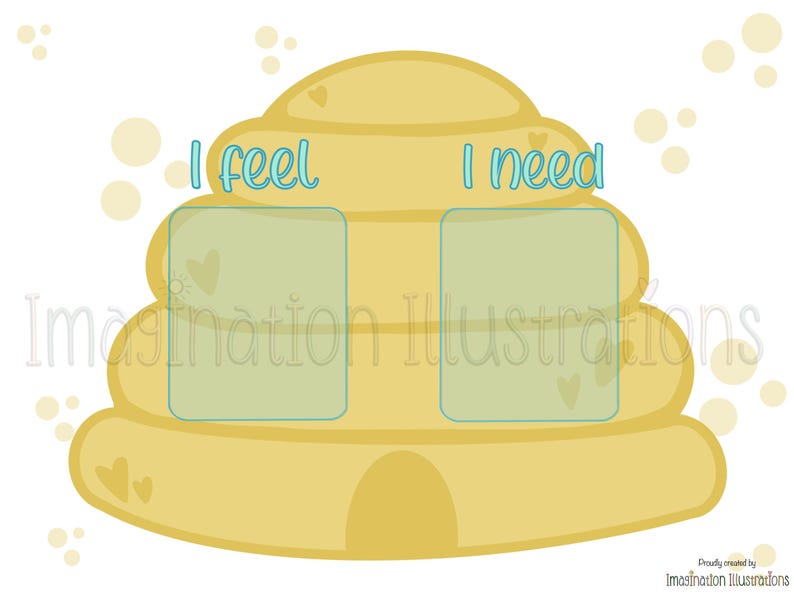 Emotional Regulation Visual Cue Cards Support - Sonny the Bee - Etsy