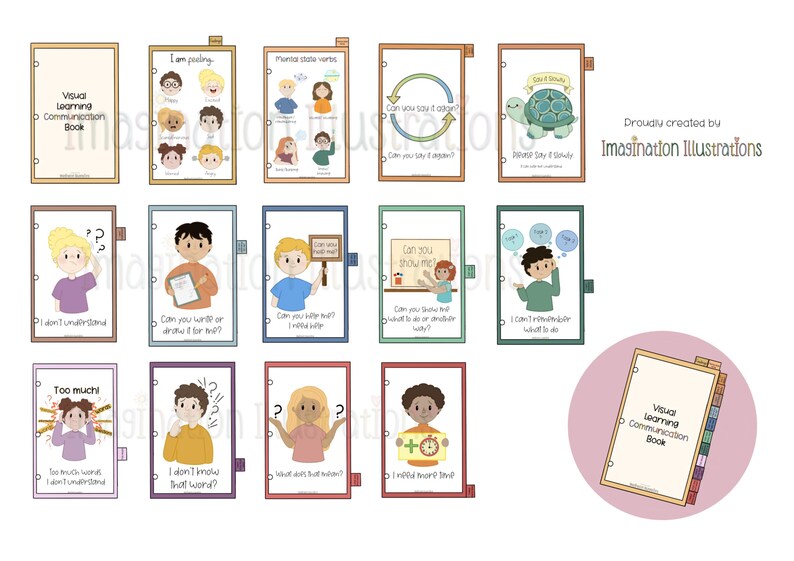 Visual Learning Communication Book- Visual Cues Supporting Additional ...