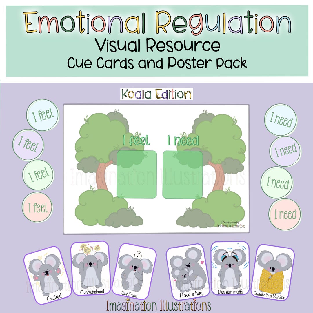 Emotional Regulation Visual Support- Kohala the Koala - Etsy