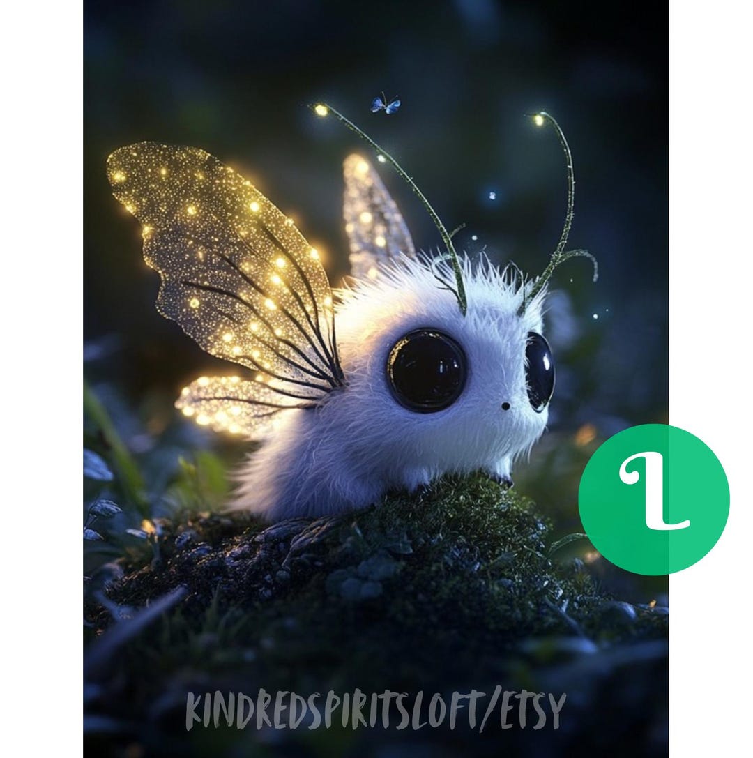 L, White Arts Glimmerwing Moth Familiar Radiant, Soothing, Uplifting - Etsy