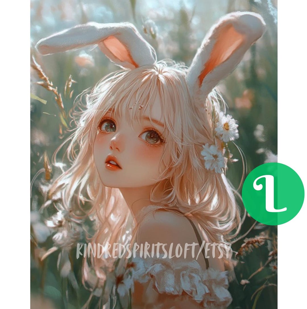 L, White Arts Bunny Shifter Spirit Companion- Comforting Joy & Nurturing| Dreamy and Innocent ...