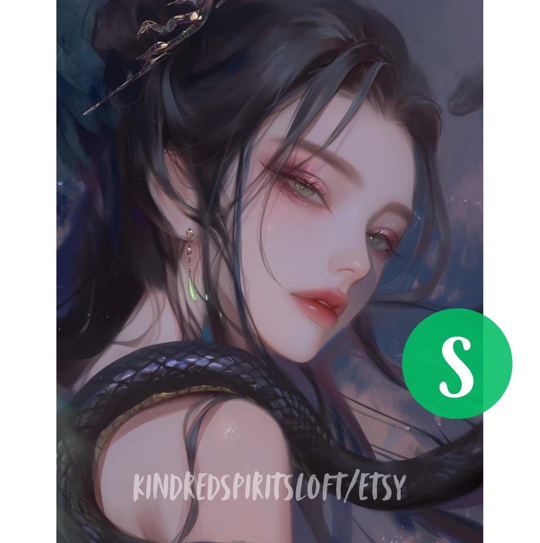 S, Grey Arts Snake Shifter Spirit Companion - Etsy