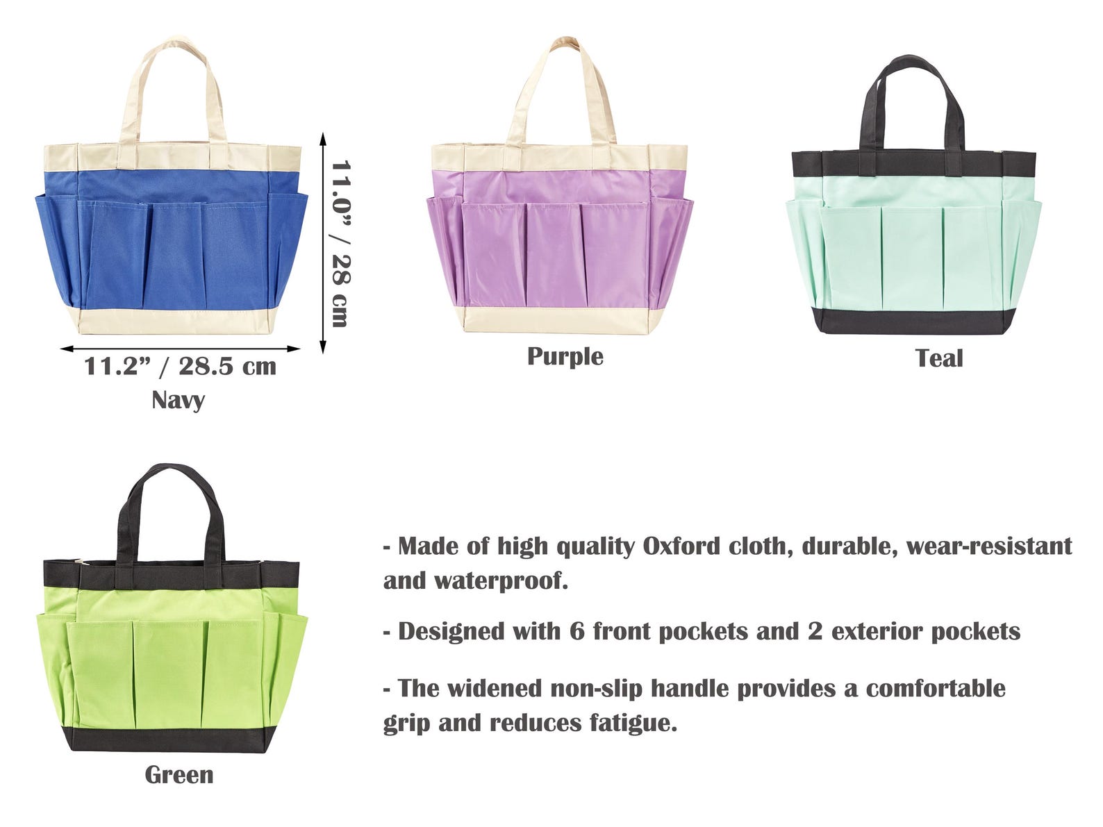 Personalized Garden Tool Bag, Tool Tote Bag With Outside Pockets, Gifts ...