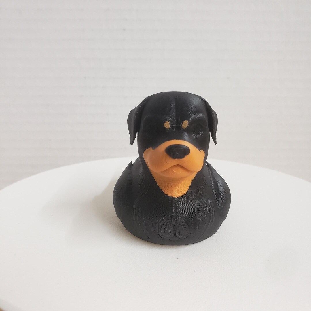 Rottweiler Duck Figurine, Cute Dog Breed Collectible - Etsy