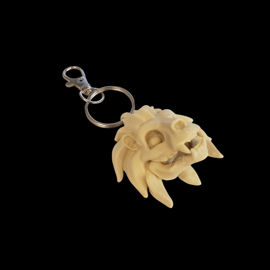 Lion Skeleton Articulated Key Ring or Backpack Accessory - Etsy