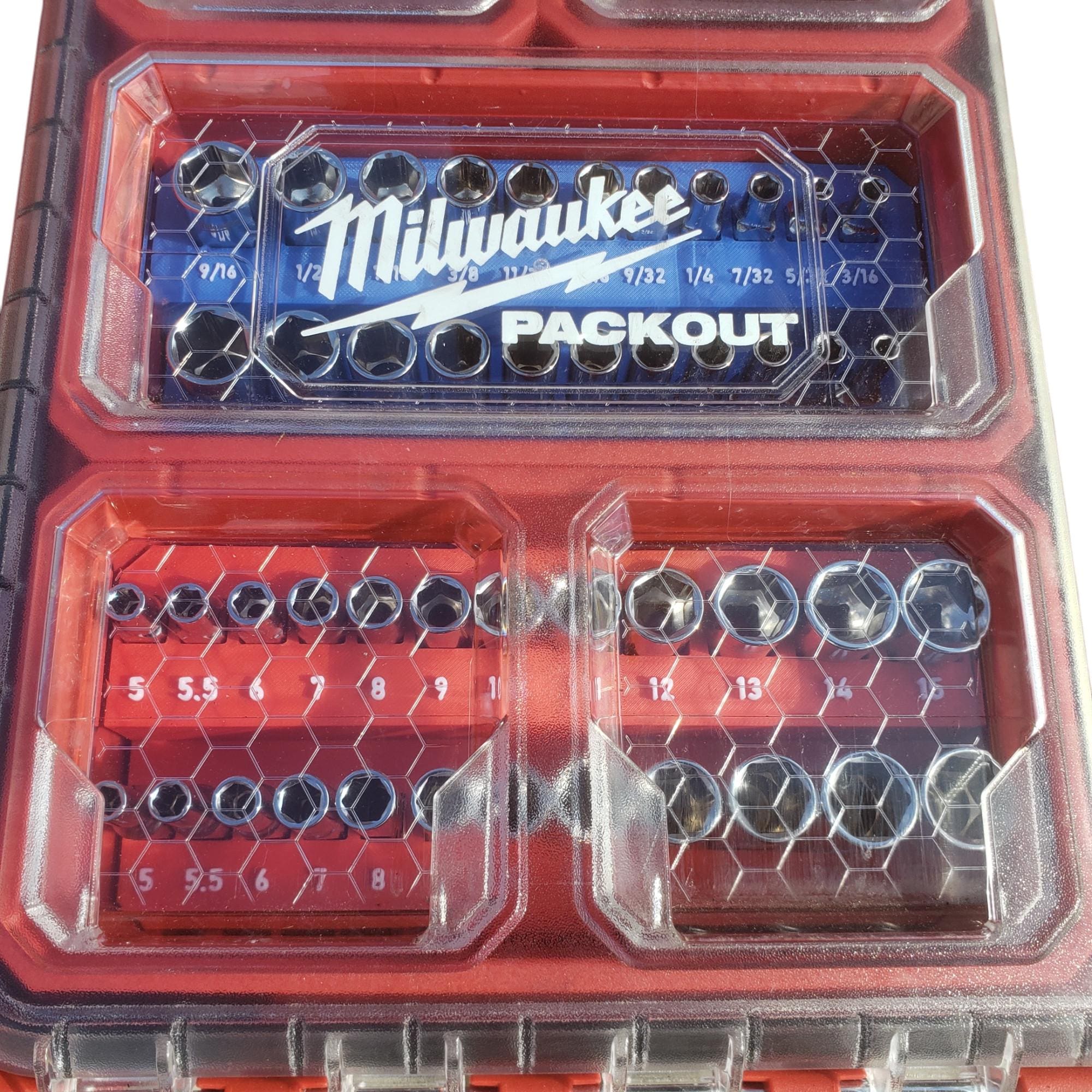 Milwaukee Pack Out Insert for Standard Size Square End Sockets - Etsy