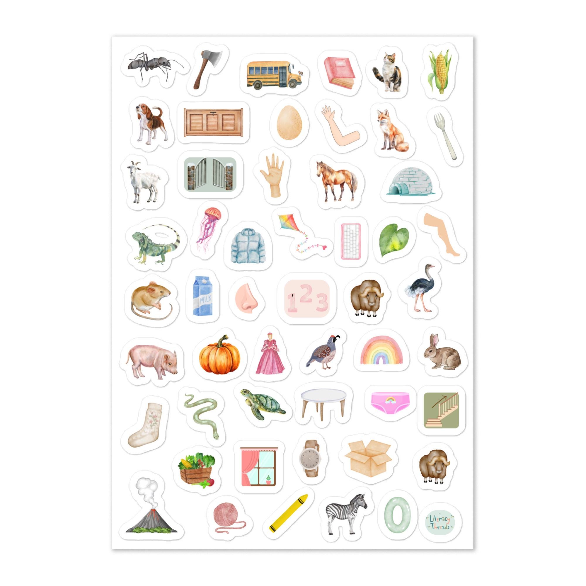 Phonics Stickers for Kids – ABC Letter & Sound Match – Educational ...