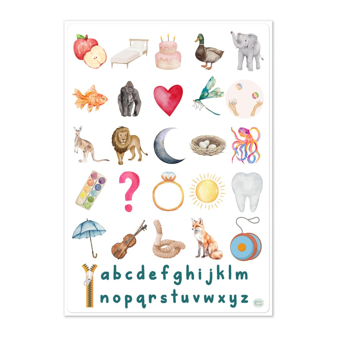 Phonics Stickers for Kids – ABC Letter & Sound Match – Educational ...