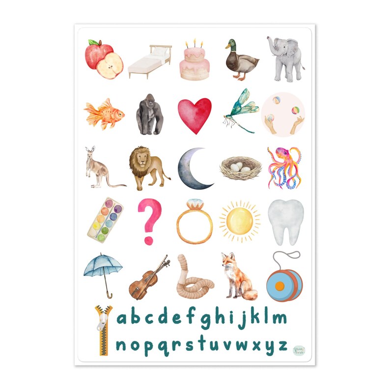 Phonics Stickers for Kids – ABC Letter & Sound Match – Educational ...