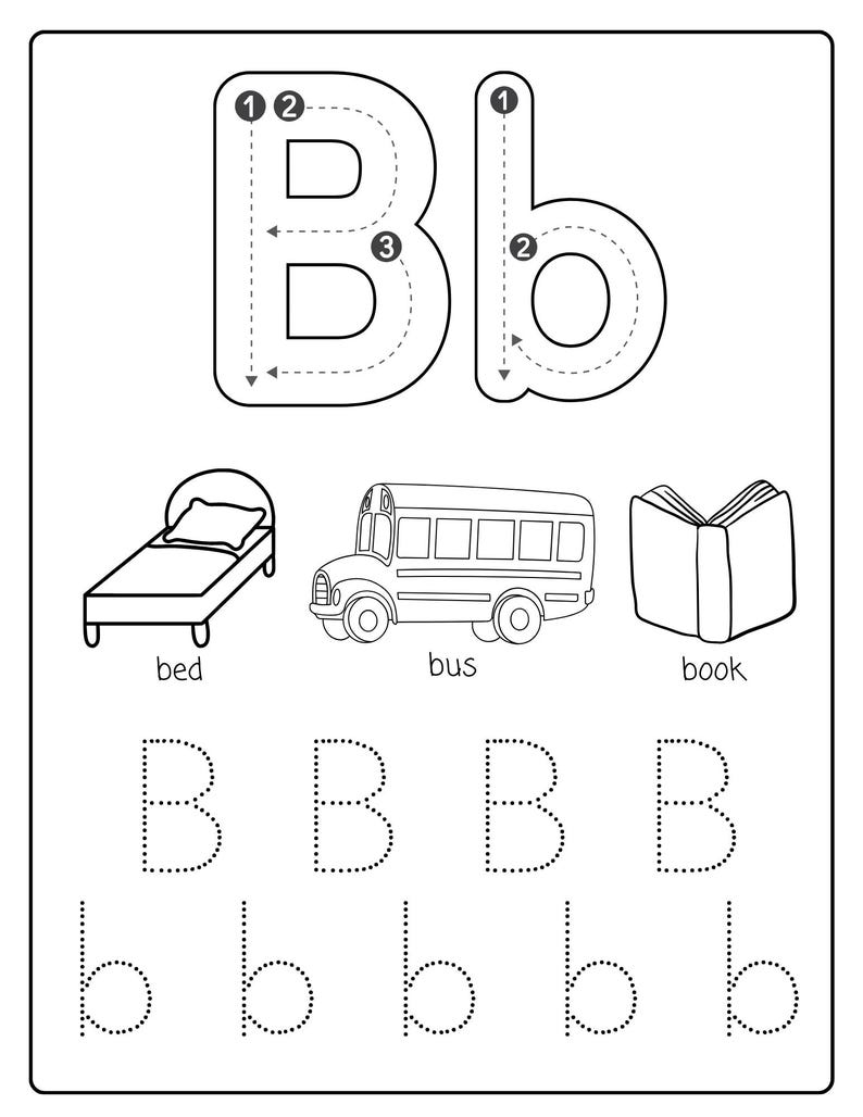 ABC Phonics Tracing Worksheets Alphabet Coloring Pages Letter Tracing ...