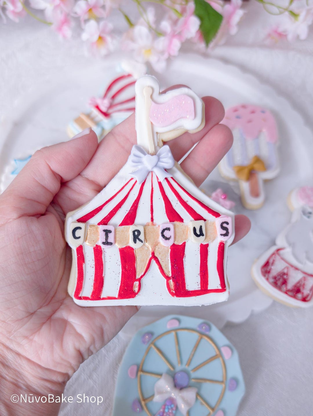 Circus Tent Stamp and Cutter, Carnival Cookie Embosser - Etsy
