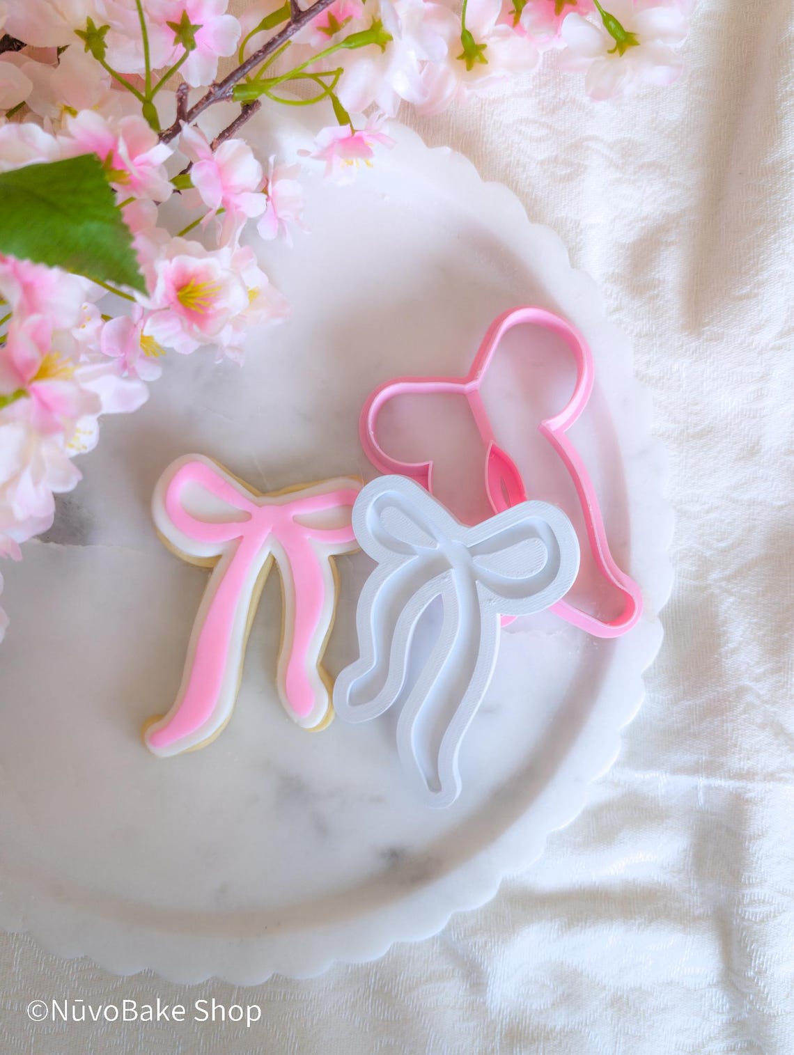 Bow Coquette Cookie Cutter and Embosser, Sugar Cookies, Fondant, Baking ...