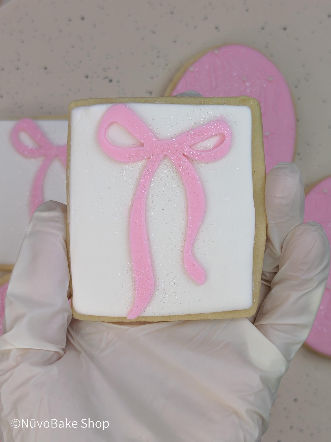 Coquette Bow Cookie Stamp Embosser, Sugar Cookies, Fondant, Pearls and ...