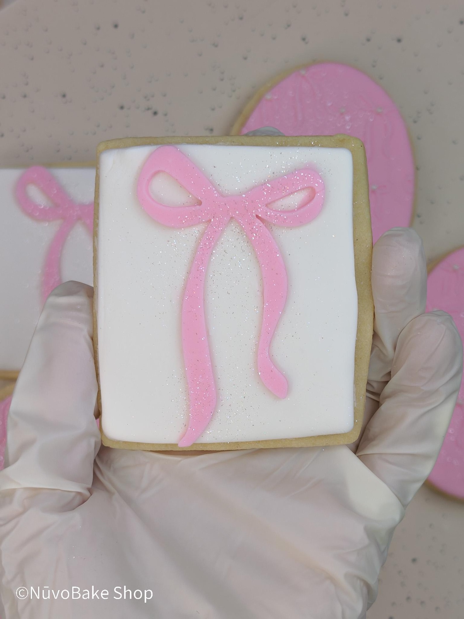 Coquette Bow Cookie Stamp Embosser, Sugar Cookies, Fondant, Pearls and ...
