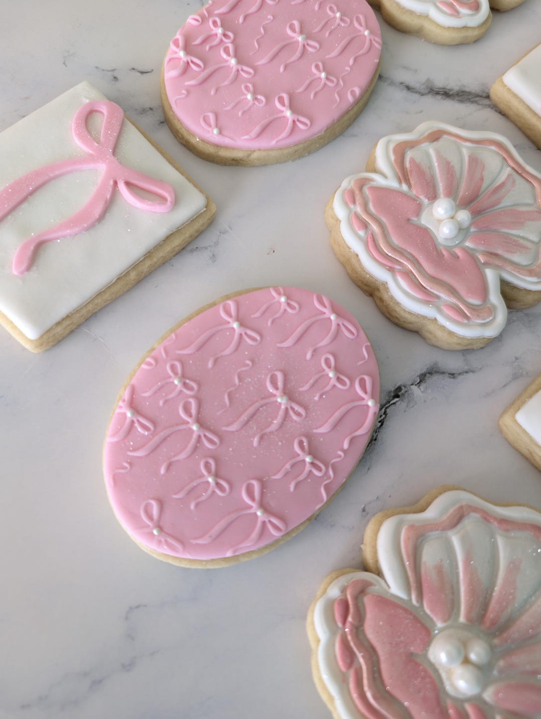 Bows and Ribbons Pattern Cookie Stamp Embosser, Sugar Cookies, Fondant ...