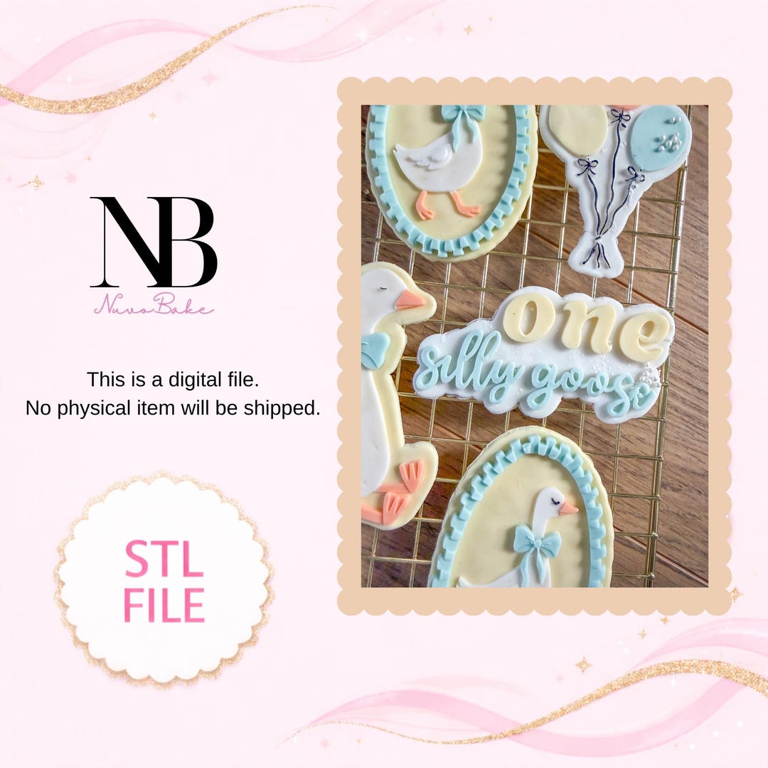 One Silly Goose STL File, Cookie Stamp and Cutter - Etsy