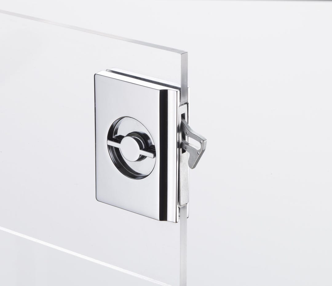 Frameless Glass Lock With Integrated Edge Pull for 8-12mm Glass ...