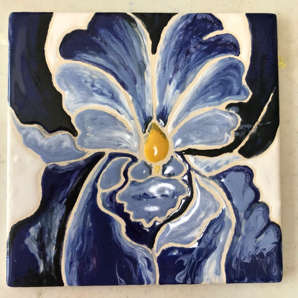 Iris Tile - Etsy