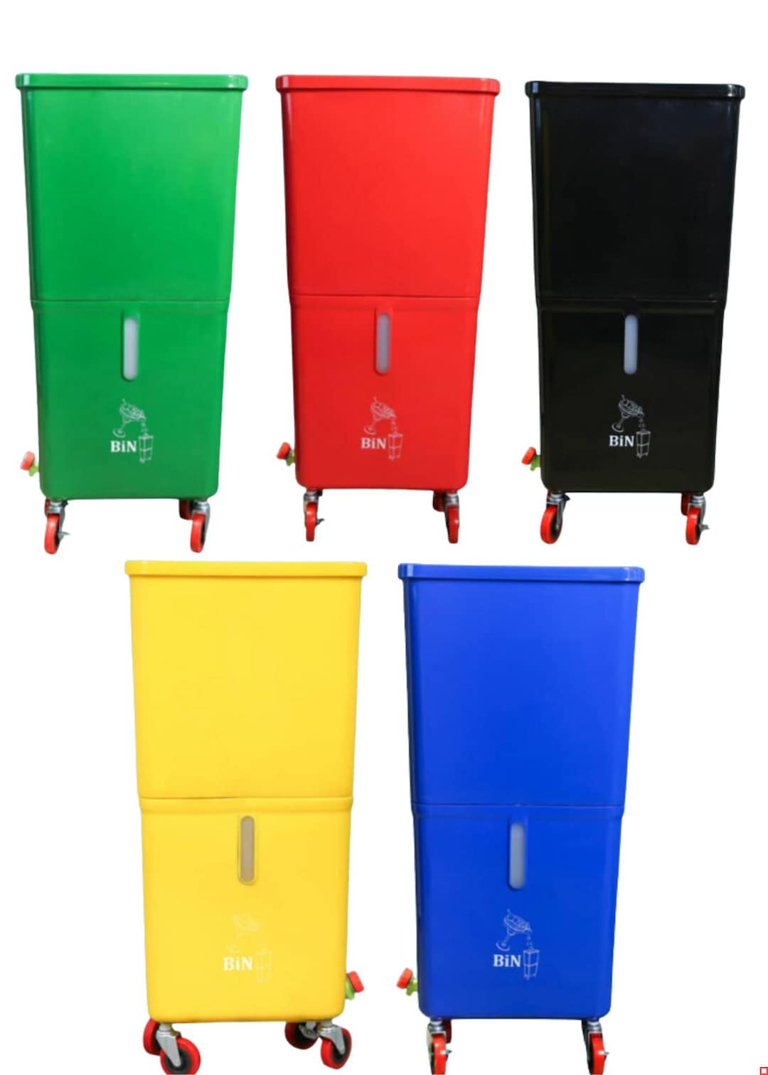 Beverage Bin, Leftover Beverage, Red, Black, Blue, Green, Yellow ...