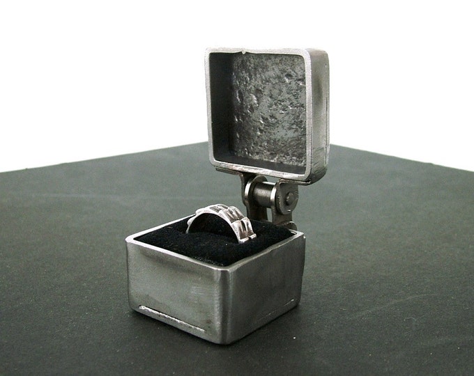 Industrial Wedding Ring Box/steel Ring Box~marriage Proposal - Etsy