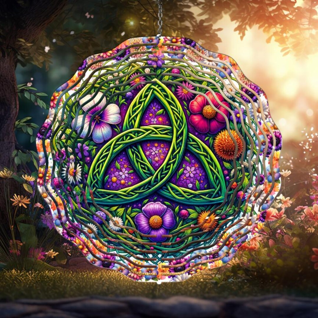 Celtic Trinity Knot Wind Spinner Sublimation Design, Instant Download ...