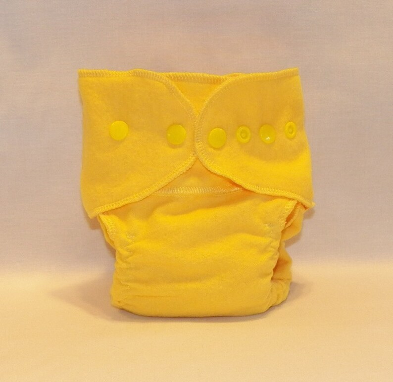 Fitted Small Cloth Diaper- 6 to 12 Pounds- Canary Yellow- 17013 - Etsy