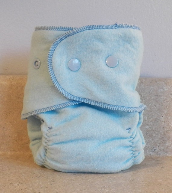 Fitted Large Cloth Diaper 20 to 30 Lbs Baby Blue 19001 - Etsy
