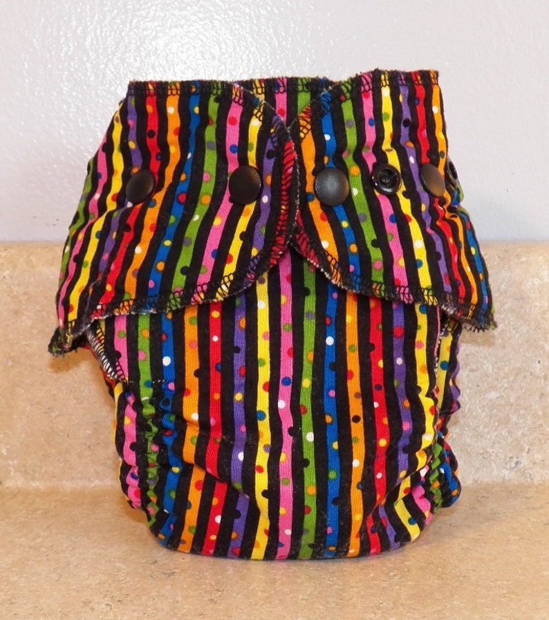 Fitted Large Cloth Diaper- 20 to 30 Pounds- Black Stripes- 19014 - Etsy