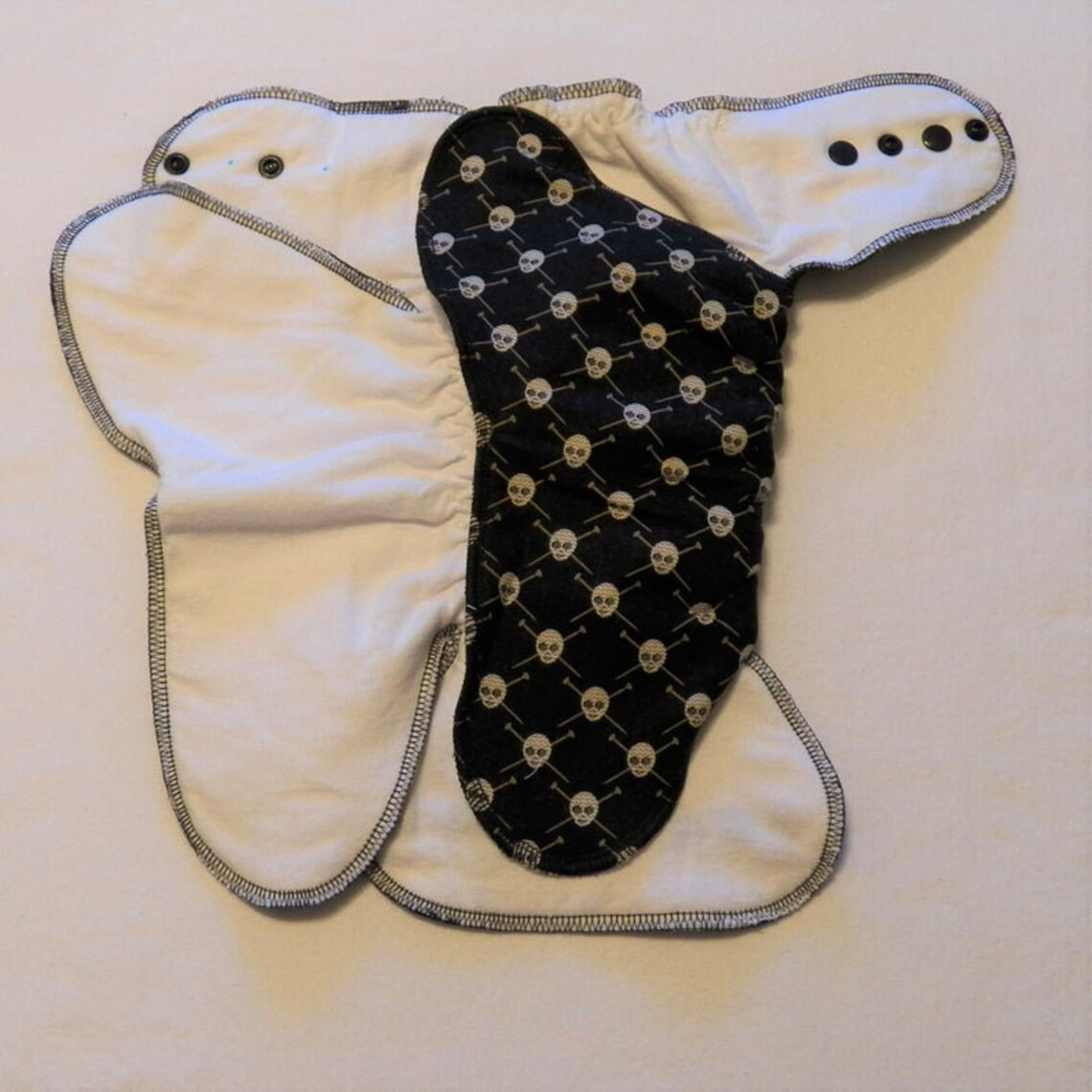 Fitted Large Cloth Diaper 20 to 30 Pounds Black Stripes - Etsy