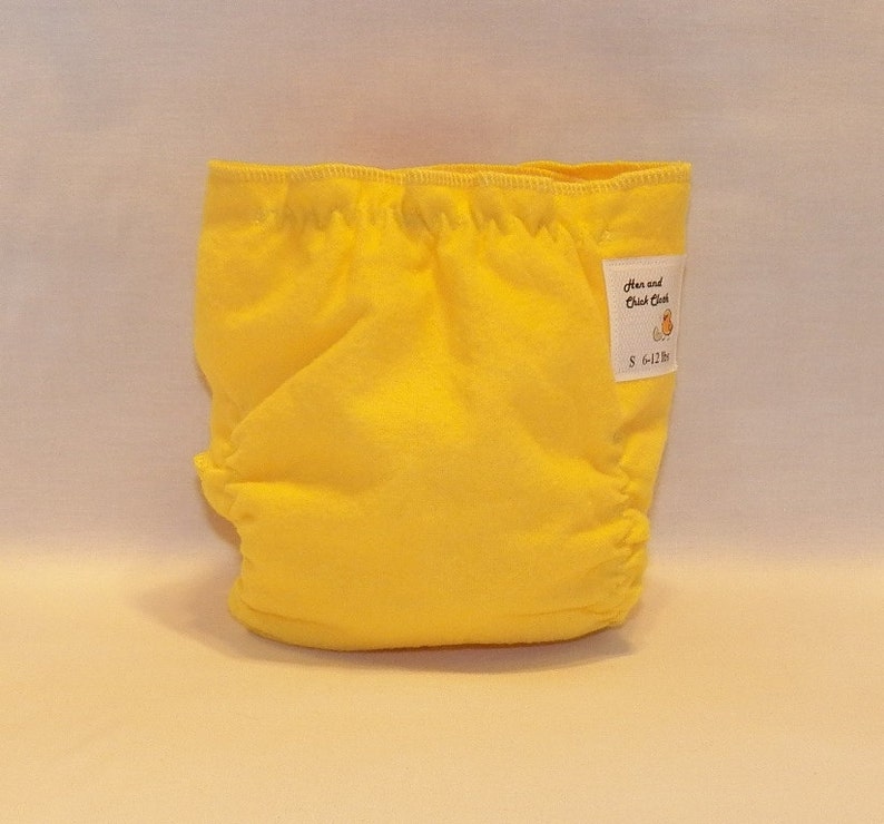 Fitted Small Cloth Diaper- 6 to 12 Pounds- Canary Yellow- 17013 - Etsy