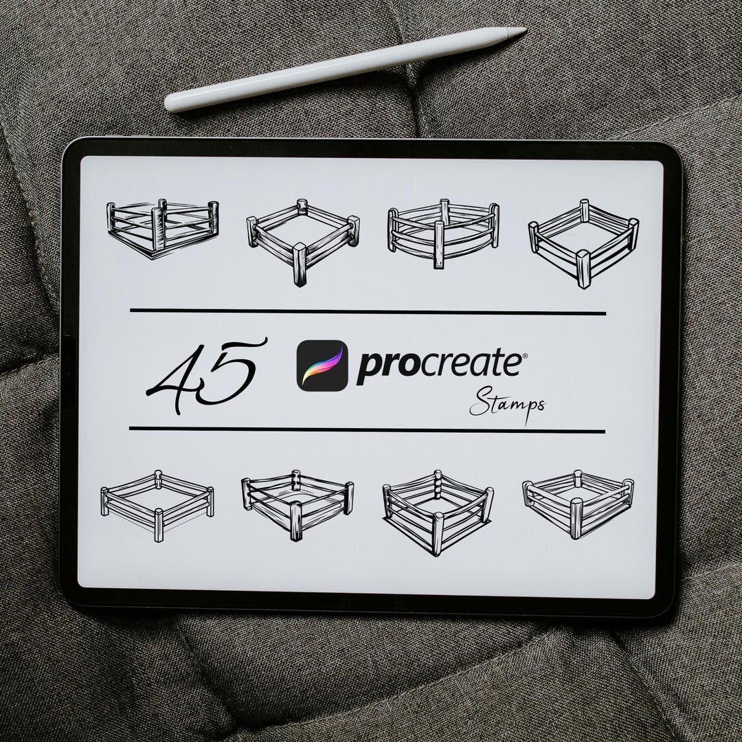 Boxing Ring Procreate Stamp | Boxing Procreate Brushes, Boxing Tattoo ...