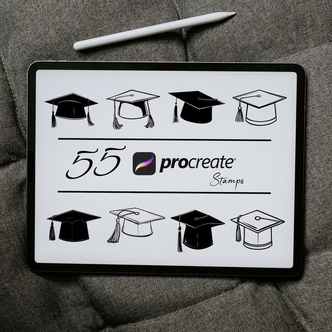 Graduation Hat Procreate Stamp | Graduation Procreate Stamp | Graduate ...