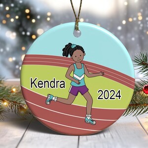 Running / Track Girl Personalized Christmas Ornament Your Choice of ...