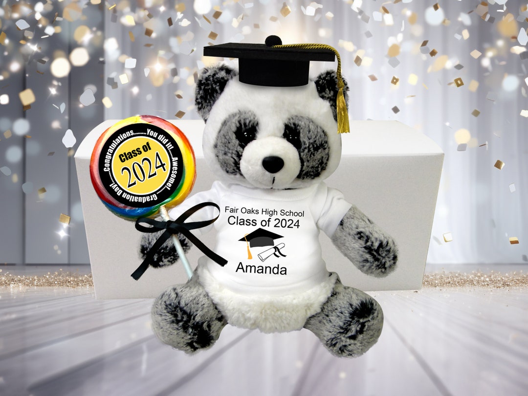 Personalized Graduation Panda Gift Set 11 Plush Ping Panda Class of ...