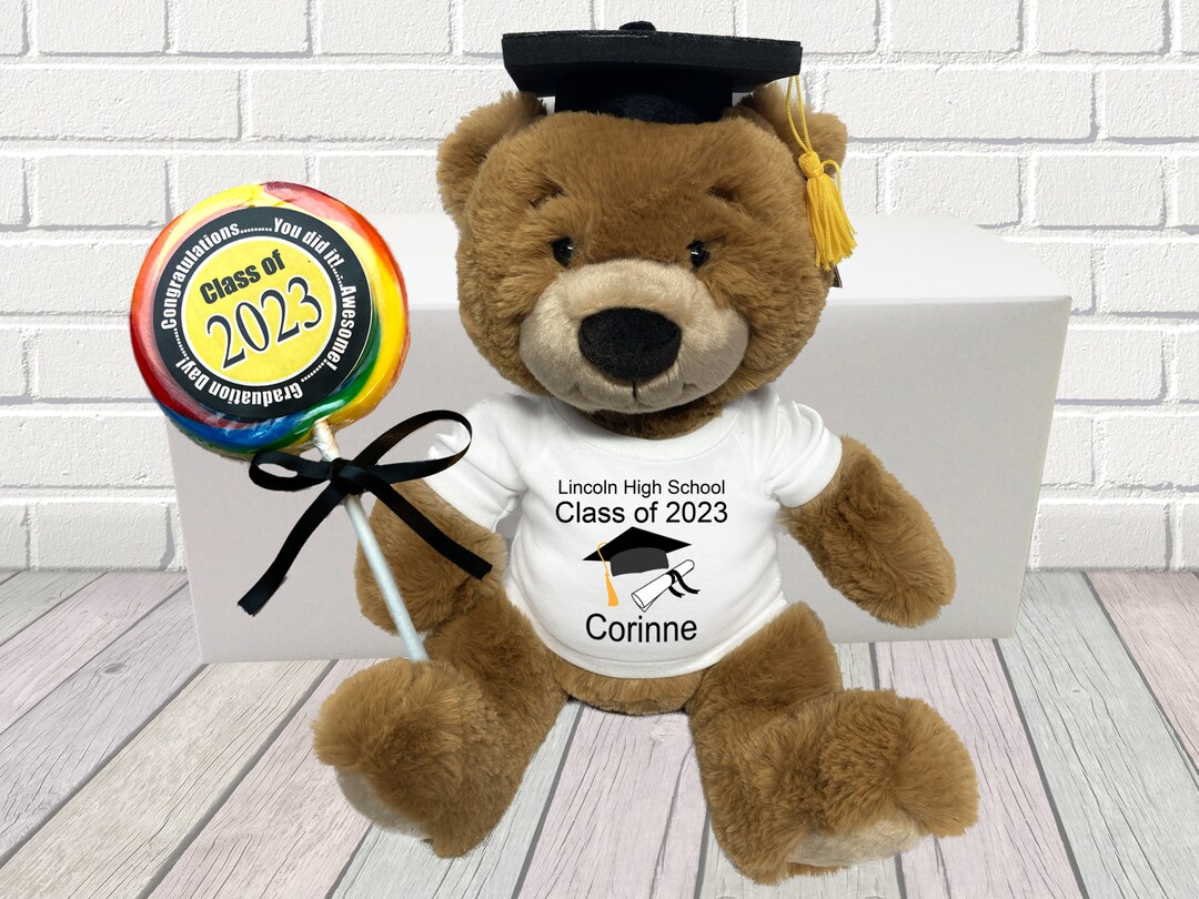 Personalized Graduation Teddy Bear Gift Set 14 Ginger - Etsy