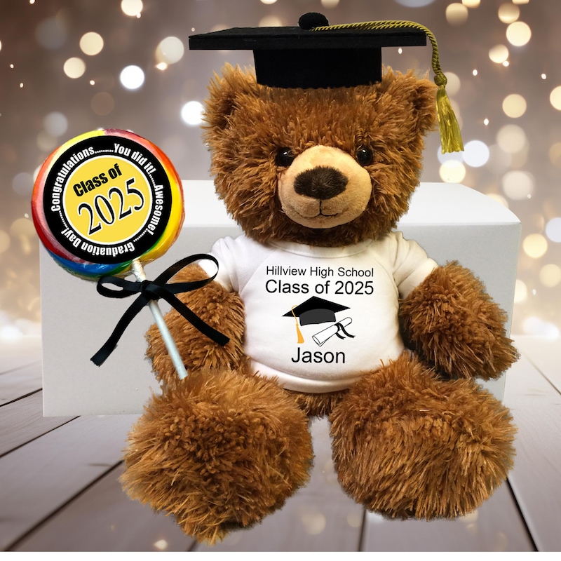 Graduation Bear - Etsy