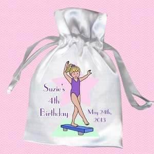 Gymnastics Girl Birthday Party Favor Bags pack of 10 Beam - Etsy
