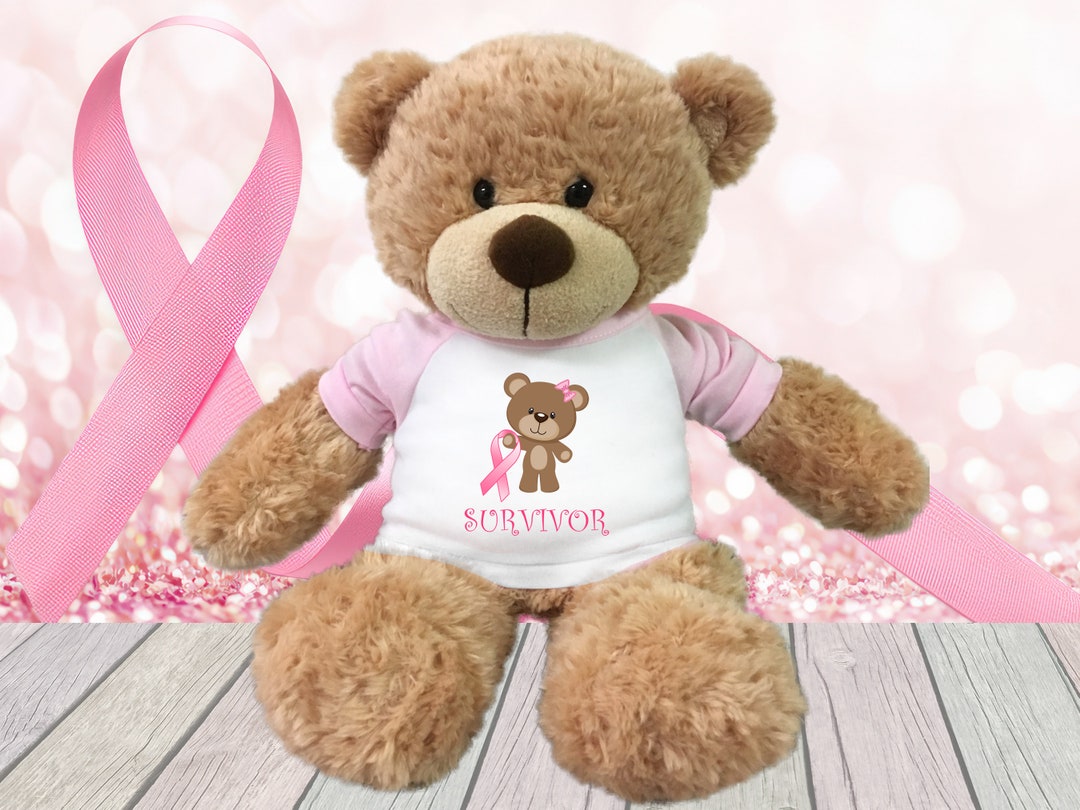 Breast Cancer Support Teddy Bear - Personalized 13" Bonny Bear ...