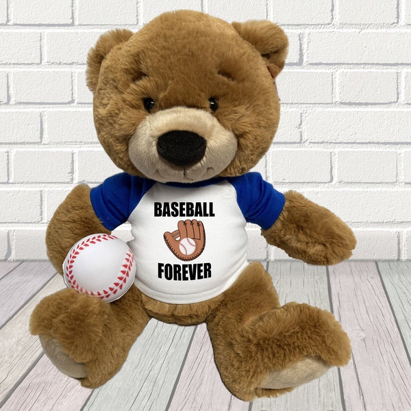 Baseball Teddy Bear - Etsy
