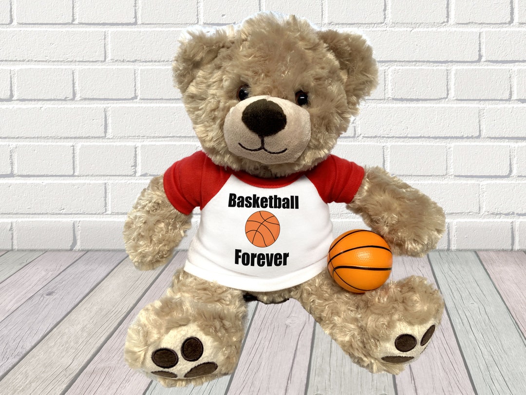 Personalized Basketball Teddy Bear - 13 Inch Honey Vera Bear - Etsy