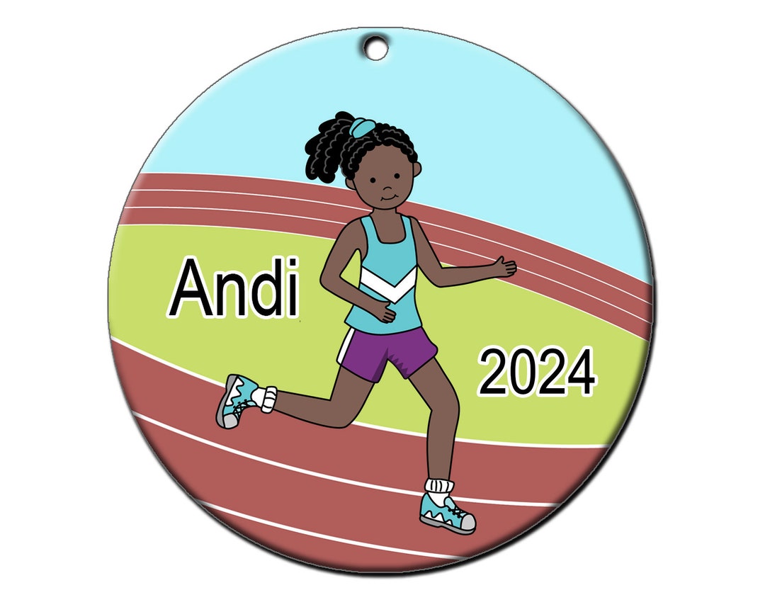 Running / Track Girl Personalized Christmas Ornament Your Choice of ...