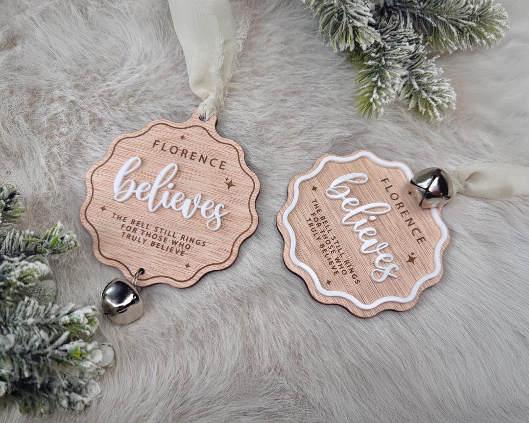 Personalised Believes Bell Christmas Ornament Polar Express ...