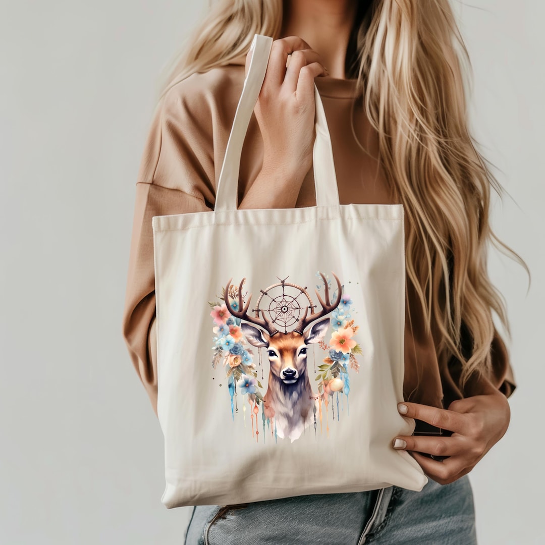 American Native Animal Tote Bag-native Feather Tote Bag-western Native ...