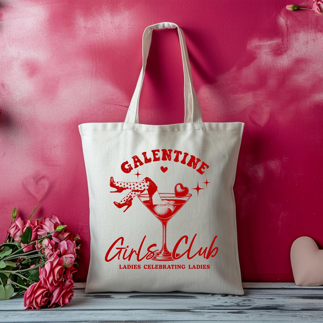 Galentine Tote Bag, Girls Club Bag, Girls Party Bag, Anti Valentines ...