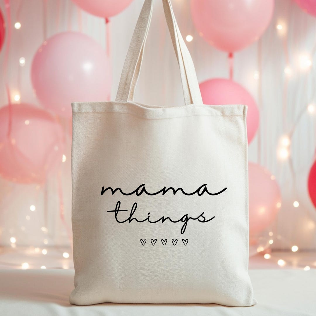 Mama Things Tote Bag, Mom Life Bag, Mothers Day Bag, Christmas Mom Gift ...